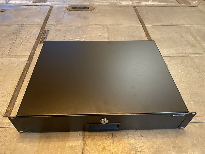 NavePoint 2U Rack Drawer 2018 - Black | Reverb