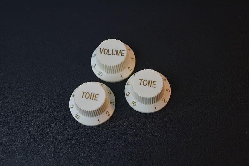 Squier Stratocaster Control Knobs 2000s White | Reverb UK