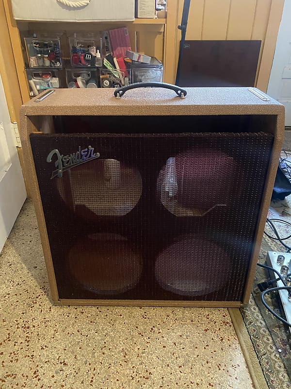 Rare 1960 Fender Pink Tolex Concert Amp Empty Cabinet | Reverb
