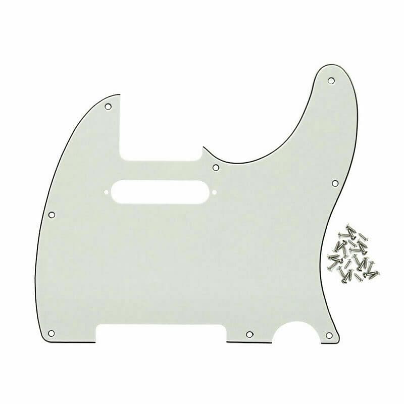 Parchment Tele Pickguard 3-ply fits USA & MIM for Telecaster | Reverb