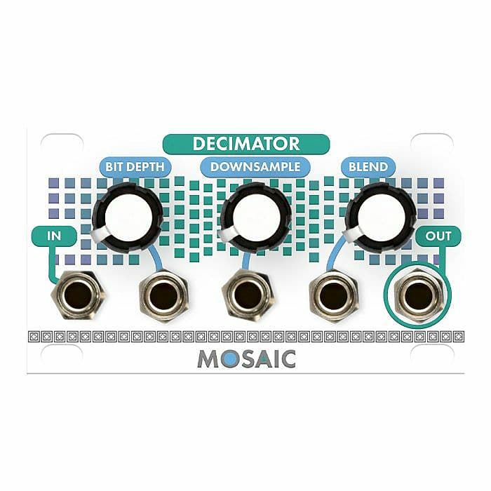 Mosaic 1U Decimator DSP Bitcrusher Module With Independent | Reverb