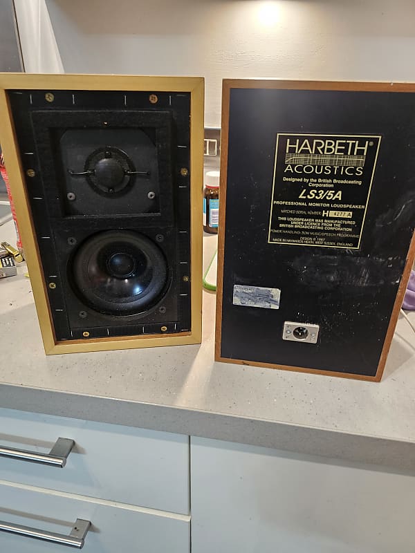 Harbeth LS3/5A 1987 - Light wood teak | Reverb UK