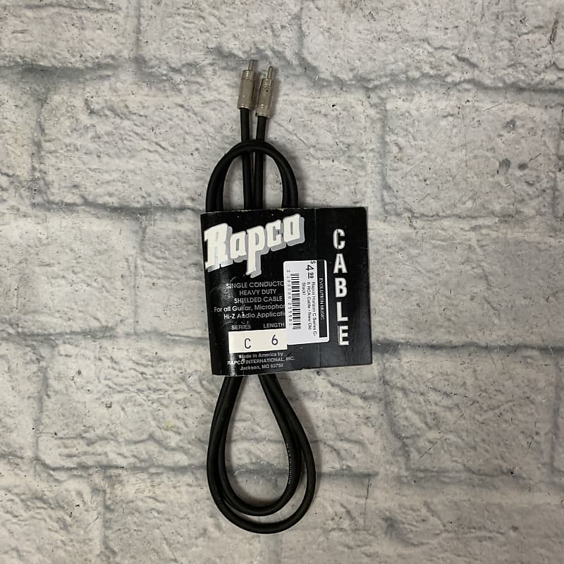 Rapco Horizon C Series C-6 RCA Cable - New Old Stock! | Reverb