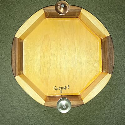 PaulE Drums 'Kajon-E' Handheld Cajon. Poplar-Walnut & Baltic | Reverb