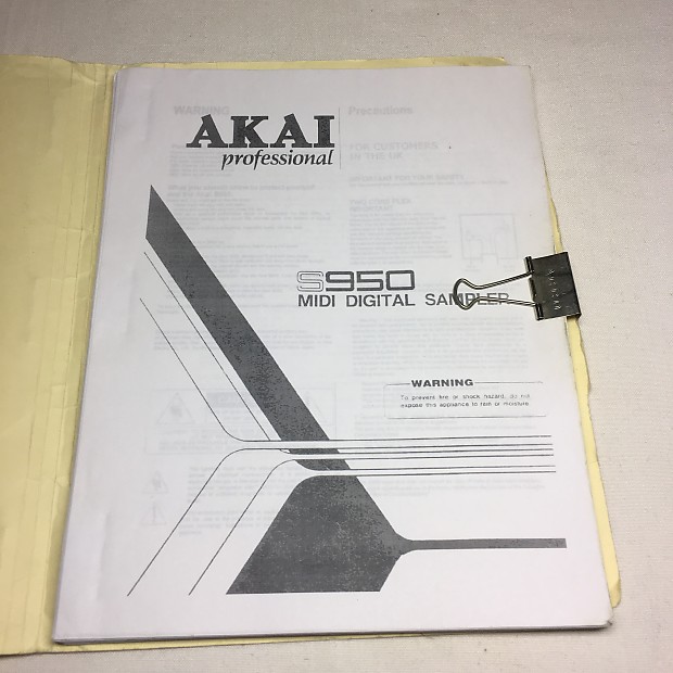 Akai s950 Manual | Reverb Canada