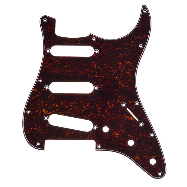 Stratocaster Three Ply "Tortoise Shell" Guitar Pickguard SSS | Reverb
