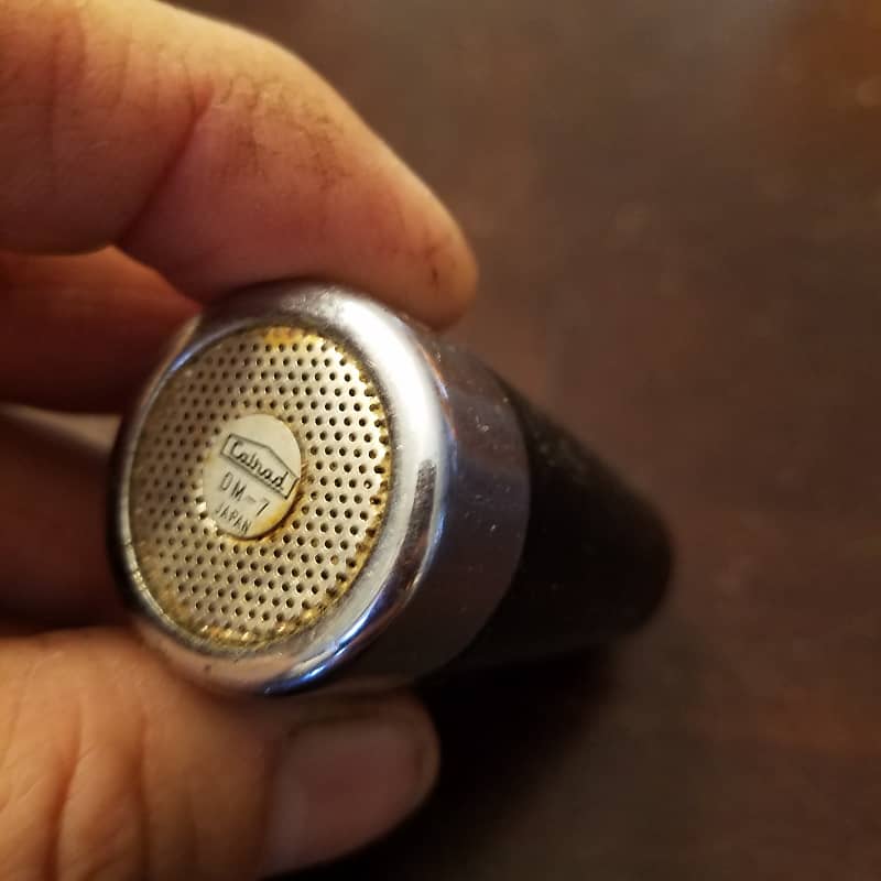 Calrad DM-7 Japan harp mic tiny hand mic 1960s - black metal | Reverb