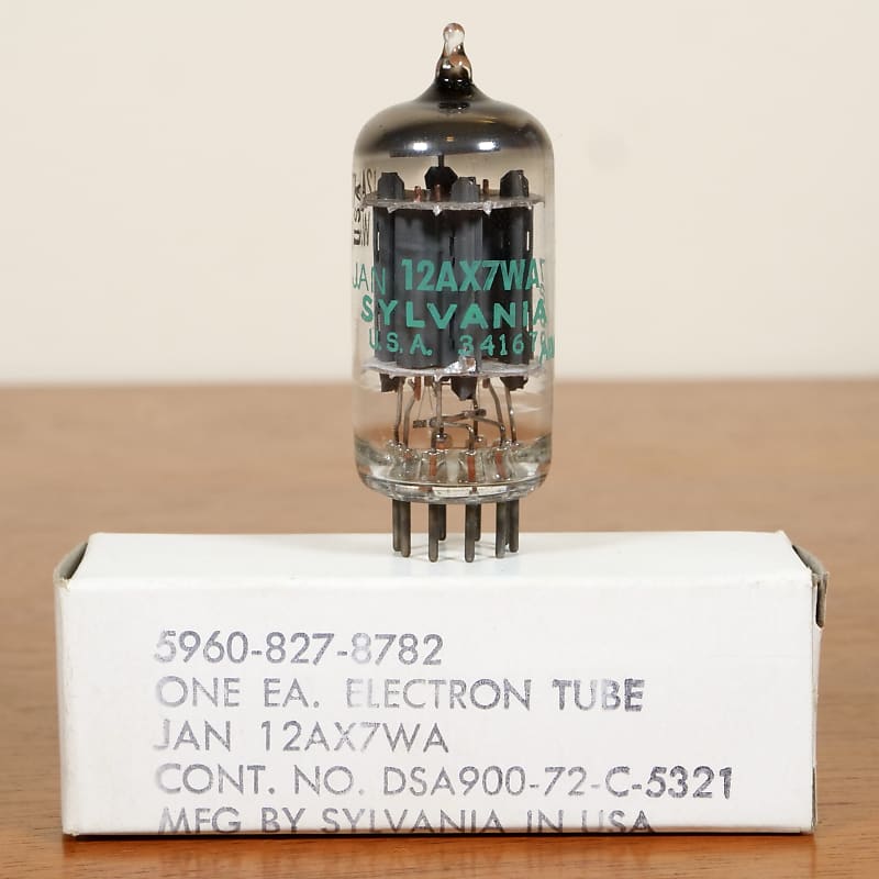 JAN SYLVANIA 12AX7WA Preamp Tube circa 1972 (12AX7 or ECC83 | Reverb