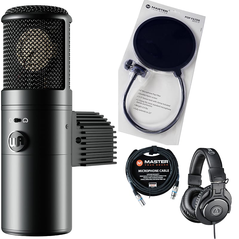 Warm Audio WA-8000 Tube Condenser Microphone w/ ATH-M30X | Reverb