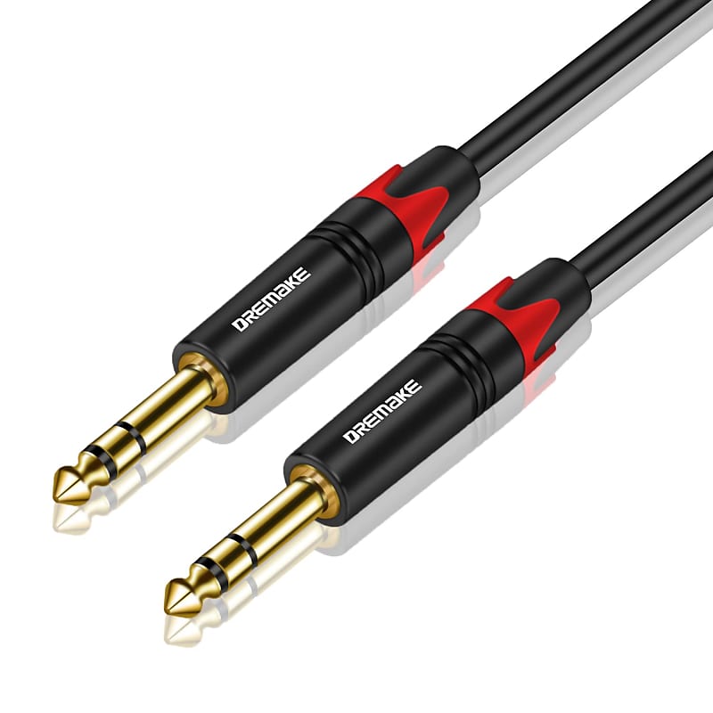 Trs 1/4'' 6.35Mm Guitar Patch Cord 15Ft, Balanced 6.35Mm To | Reverb