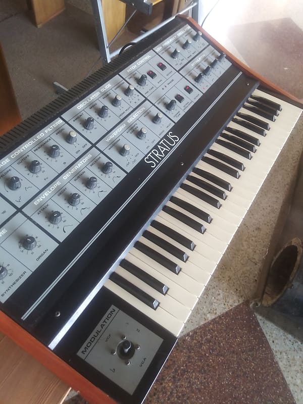 CRUMAR STRATUS Synthesizer and an Organ synth | Reverb