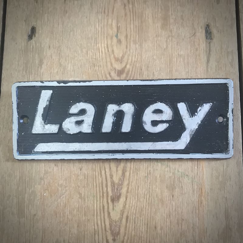 Vintage Laney Supergroup head / cab logo 1971 | Reverb