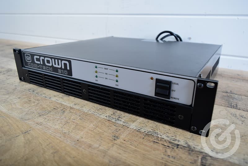Crown Com-Tech 210 2-Channel Power Amp (church owned) CG00EP3 | Reverb