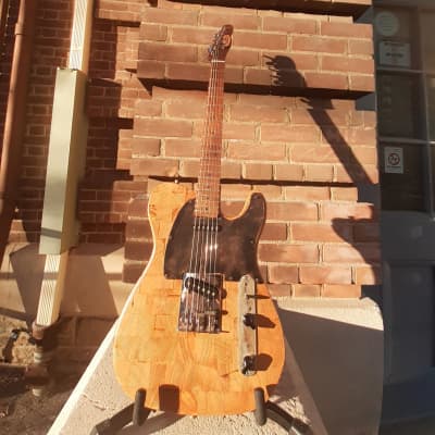 BadBrian Custom Handmade Reclaimed Wood Telecaster | Reverb Canada