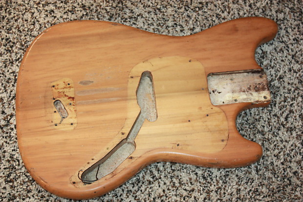 1971 1972 1973 Fender Musicmaster bass body natural | Reverb UK