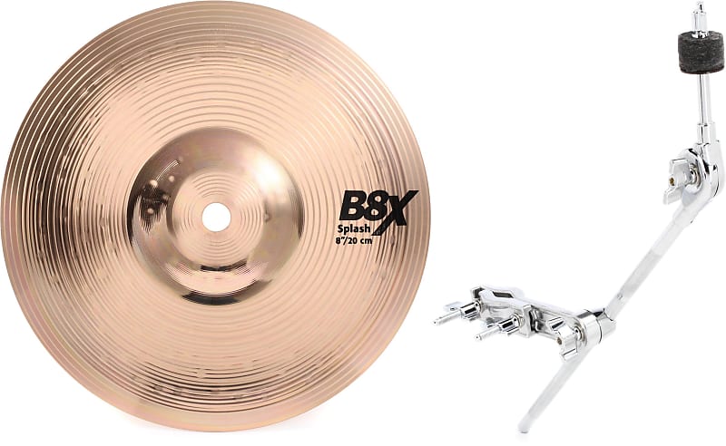 Sabian 8 inch B8X Splash Cymbal Bundle with Gibraltar SC-GCA | Reverb