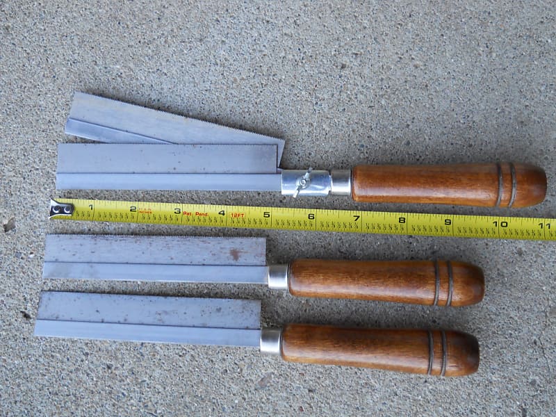 2-pc Set Wood Handle Slotting Saws | Reverb