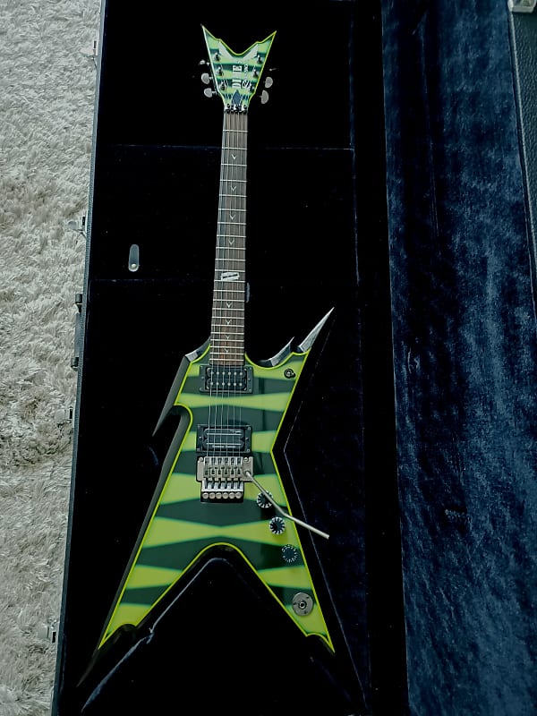 Dean Dime Razorback Slime Bumblebee Slime Green Signature | Reverb UK
