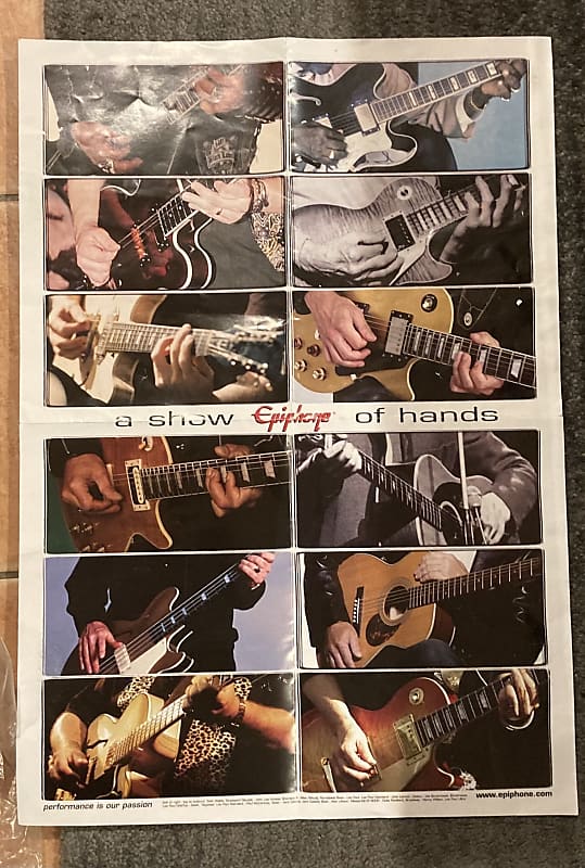 Epiphone Poster/owners manual/sticker | Reverb
