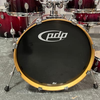 PDP X7 Series 7-Piece Drum Set w/ Hardware, Pink to Black | Reverb