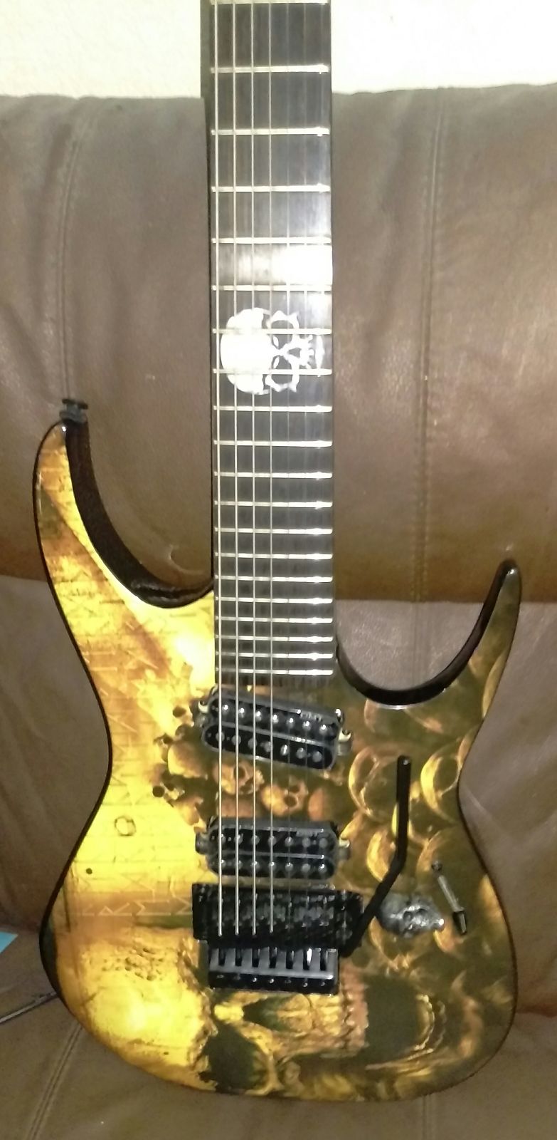 Dean Rusty Cooley 7 Skullz Graphic | Reverb