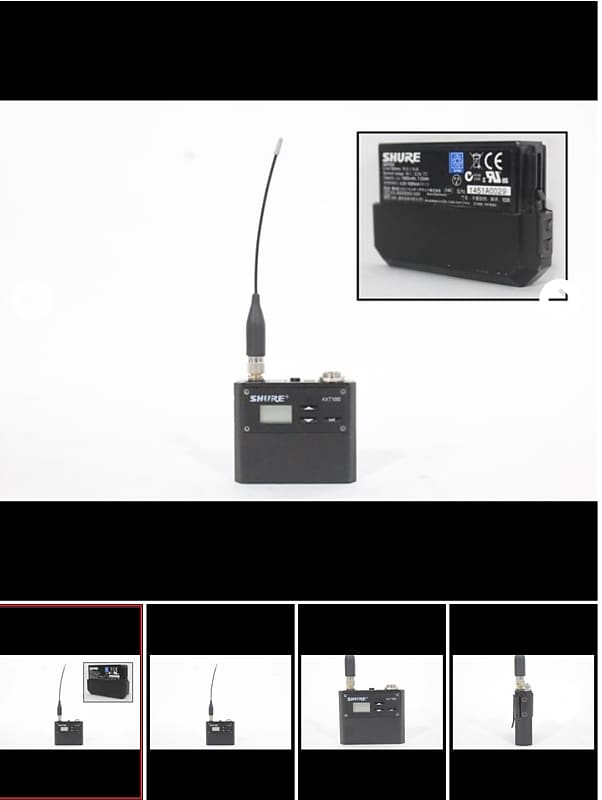 Shure AXT 100 -H4 - Black | Reverb