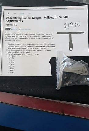 Generic Luthier Tools - - Understring Radius - For saddle & | Reverb