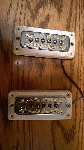 1966 Harmony mustache Pickups Matched set | Reverb