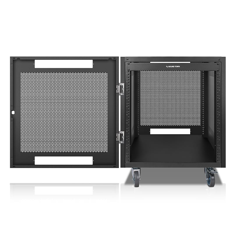 STRK-M12UWD | 12U Universal Steel Rack, w/ Mesh Doors, | Reverb