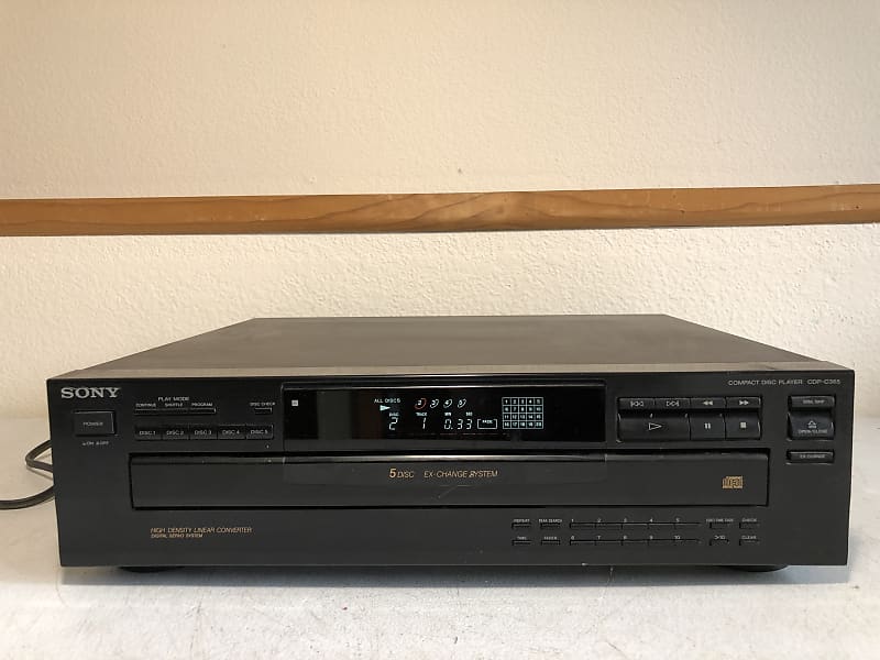 Sony CDP-C365 CD Changer 5 Compact Disc Player HiFi Stereo | Reverb
