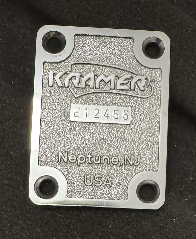 Kramer Neptune Neck plate E-Series 1986-1987 | Reverb