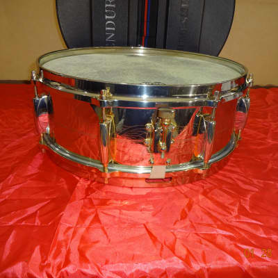 Gretsch 4160G 24K GOLD PLATED SNARE DRUM 1969 - Spun Brass | Reverb