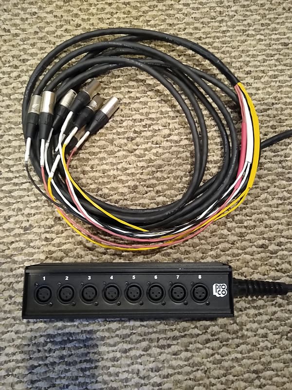 ProCo 8-channel XLR Drop Snake - 25' | Reverb