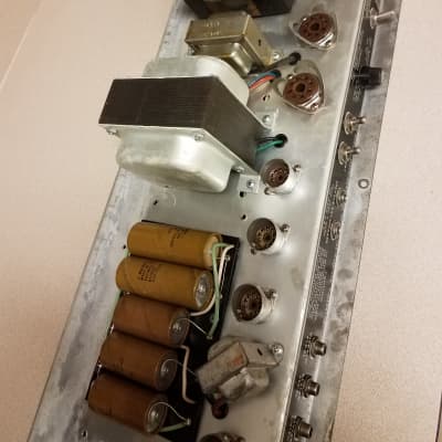 Vintage Original Fender Twin Reverb Chassis - silverface, | Reverb