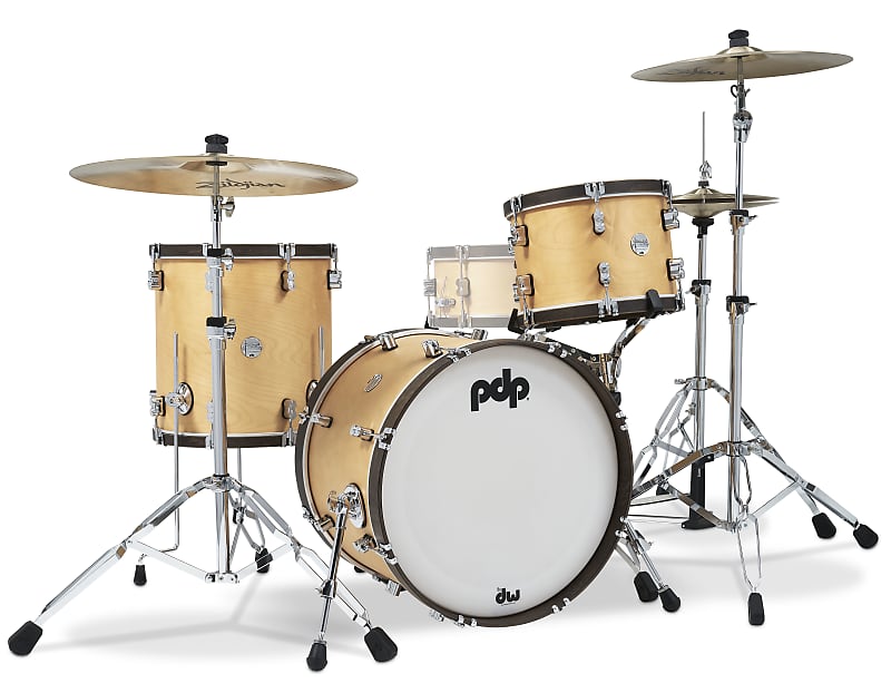 PDP Classic Kit 20 Kick Natural/Walnut Hoops PDCC2013NW | Reverb