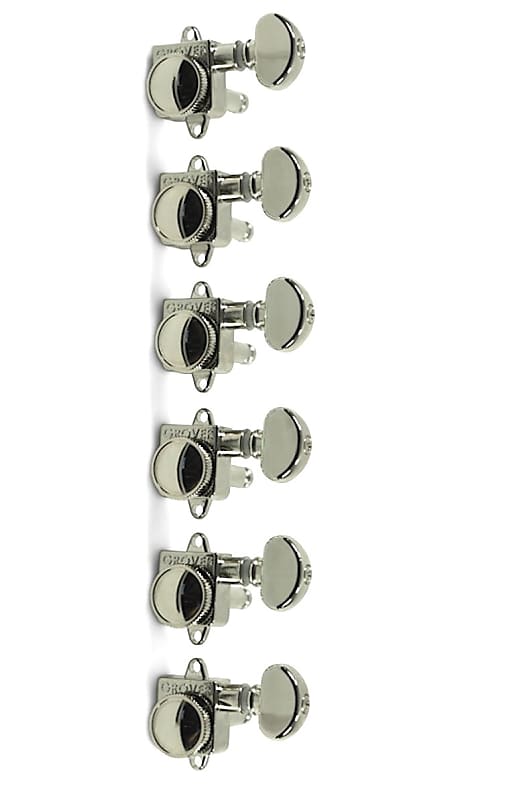SALE Grover® 6 In Line Nickel StayInTune Roto-Grip Locking | Reverb