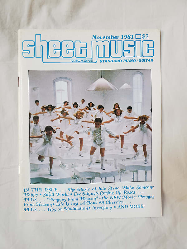 Sheet Music Magazine Back Issue November 1981 | Reverb