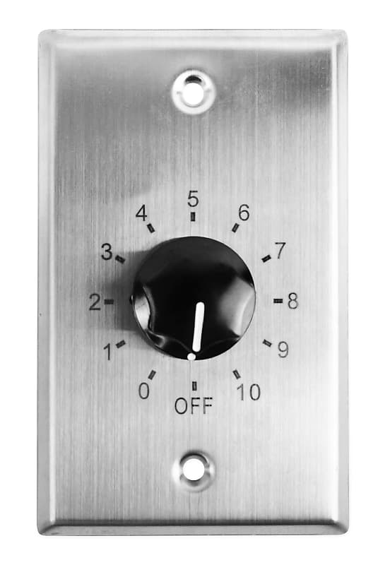 Rockville VOL70100 100w 70v Stainless Wall Volume Control | Reverb