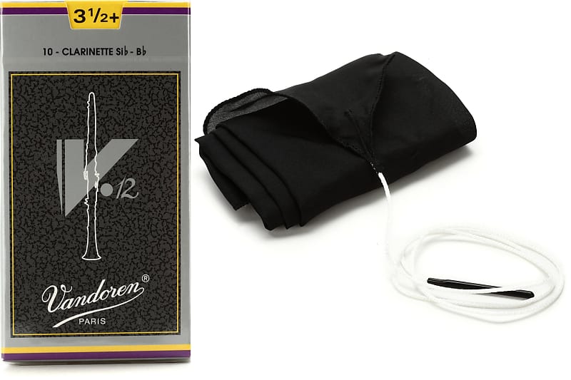 Vandoren CR1935+ V12 Bb Clarinet Reed - 3.5+ (10-pack) Bundle | Reverb