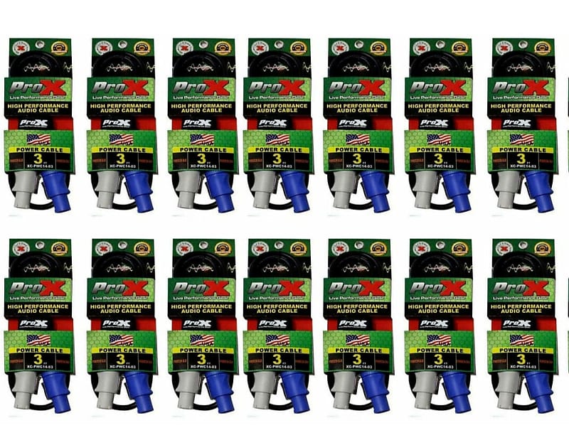 14 Prox PowerCon Cables 3 ft A Blue to B Gray Connectors 14 | Reverb