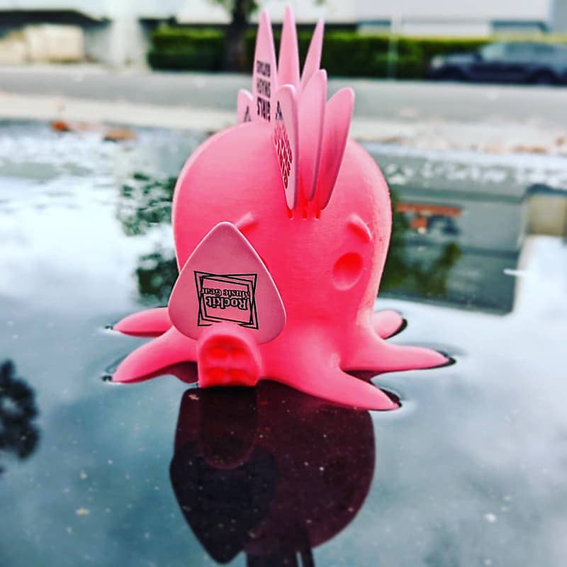 Rockit Music Gear 3D Printed Octopus Guitar Pick Holder Neon | Reverb