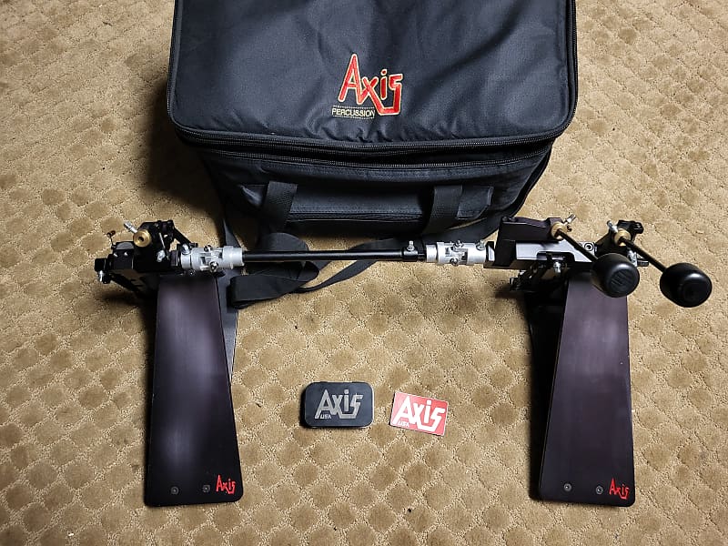 Axis Double Pedal Wideboards with Ekits and Carry Bag - Black | Reverb