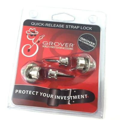 Grover Strap Lock set - Gold | Reverb