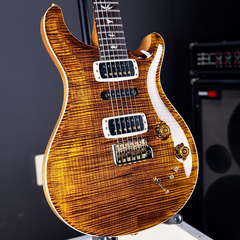 PRS Modern Eagle V 10 Top Yellow Tiger | Reverb