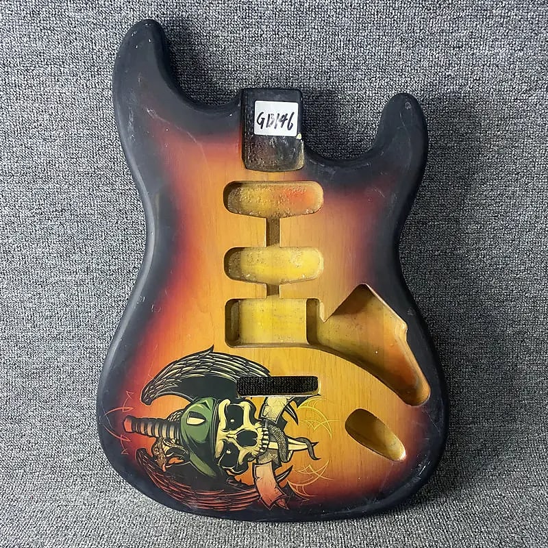 Tobacco Burst Guitar Stratocaster Strat Style Body with | Reverb