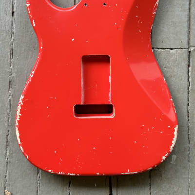 MJT VTS - Stratocaster Body - 3lb 15oz - Fiesta Red Relic | Reverb