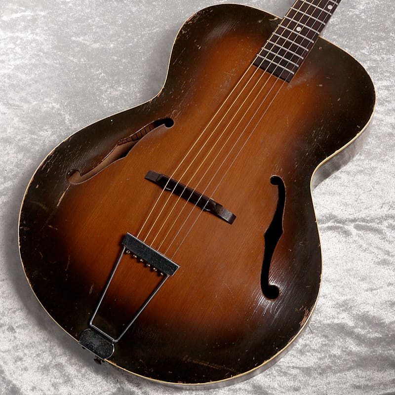 Vintage Harmony Made Archtop Guitar, Bolt On Neck, W/ Case, 46% OFF
