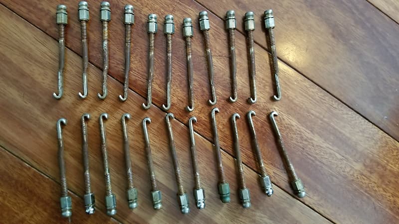 Vintage banjo hook and nuts Set of 24, Removed from 1960s | Reverb