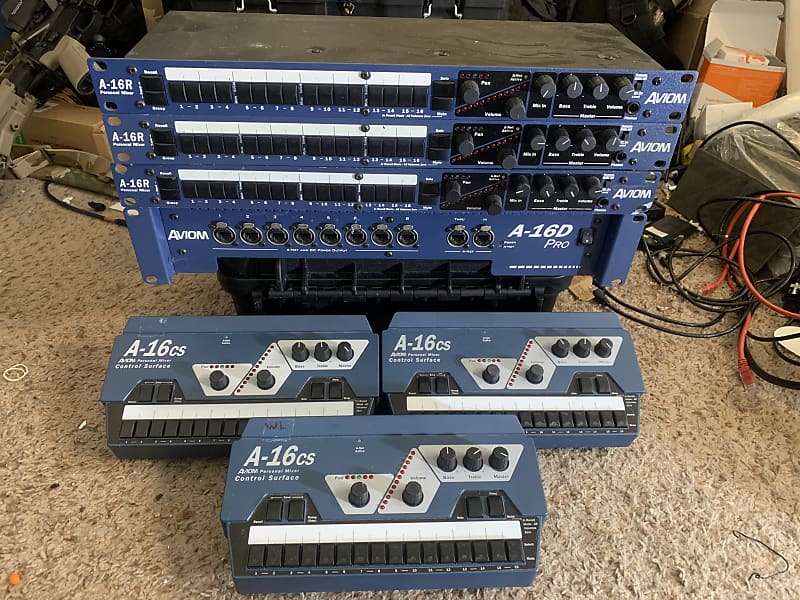 Aviom Rig 3 A-16R 3 A-16cs 1 A-16D Pro A-net Personal Monitor | Reverb