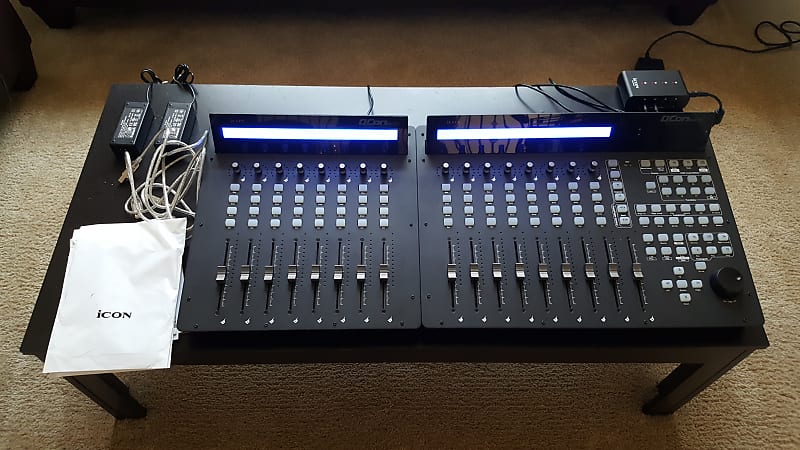 Icon QCON PRO G2 + extension 8 faders+icon one hub | Reverb